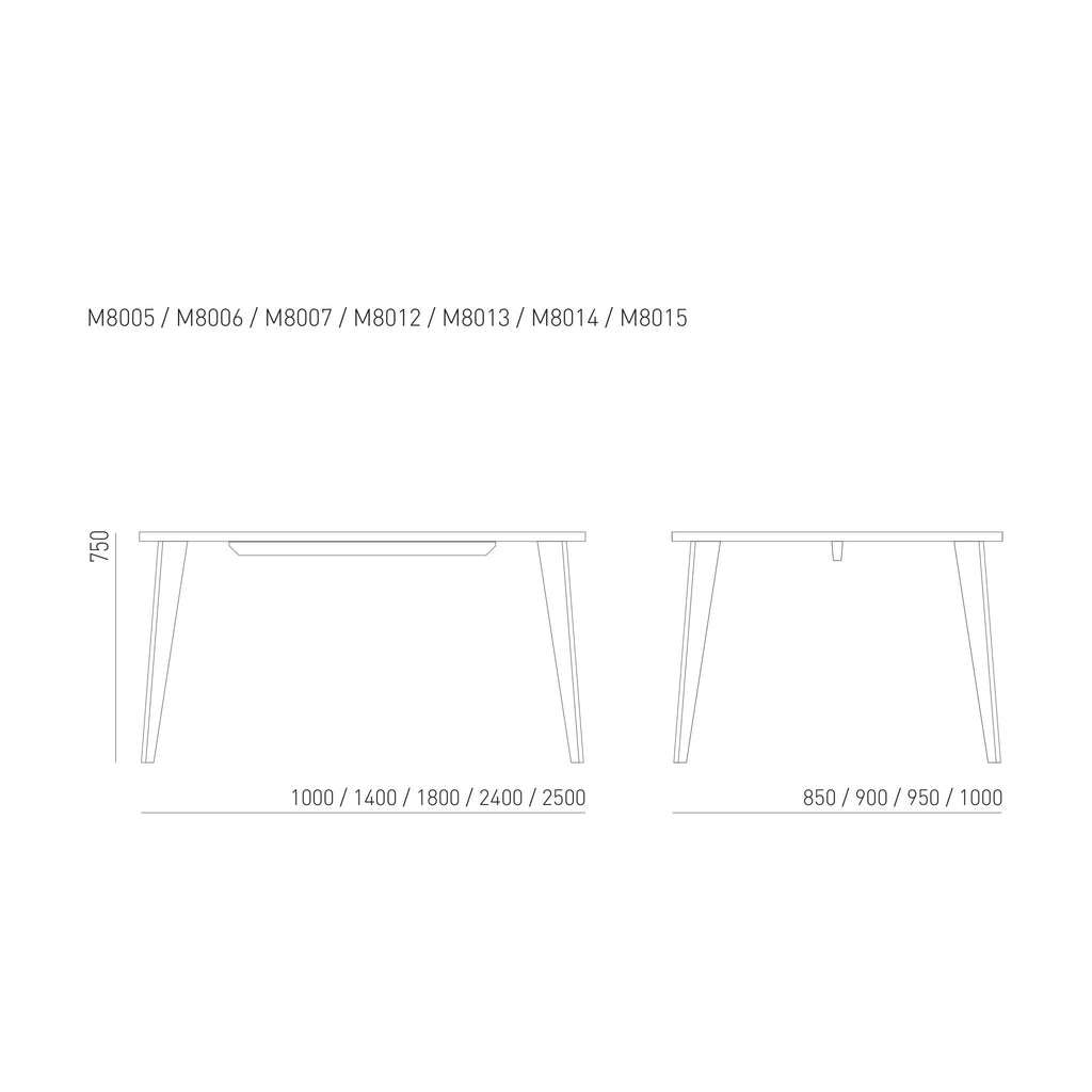 The MINT Table Quattro. The MINT furniture collection. The MINT tables ...